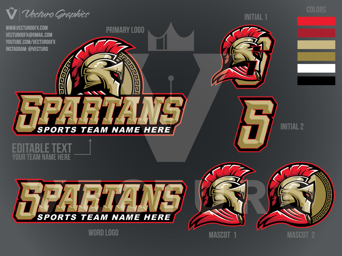 Spartans Sports Logo Pack – Vecturo Graphics